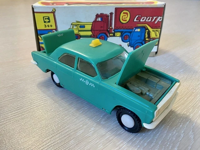VINTAGE TAXI VOLGA Soviet toy vehicle GAZ-24 Soviet Memorabilia USSR ...