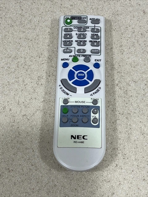 NEW OEM PROJECTOR Remote Control with Laser NEC RD-448E $9.99 - PicClick