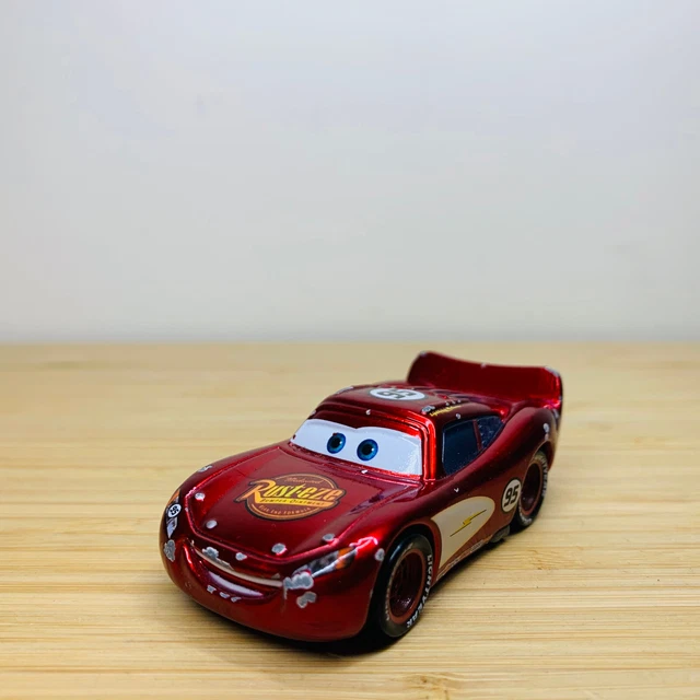 DISNEY PIXAR DIECAST Cars Metallic Lightning McQueen Rust-Eze $8.95 ...