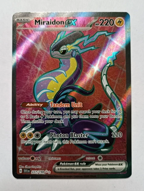 POKEMON TCG SCARLET & Violet Miraidon EX Full Art Ultra Rare (227/198 ...