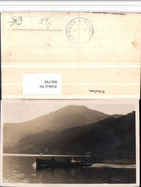 486798,ERLAUFSEE SEE B. Mariazell Motorboot pub Foto J. Kuss EUR 5,00 - PicClick DE