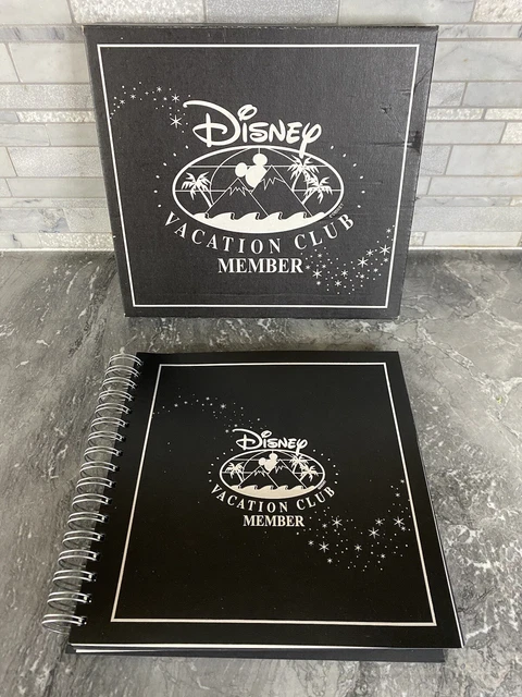 DISNEY ALBUM VACATION Club Member Binder Book Album Black 15 ...