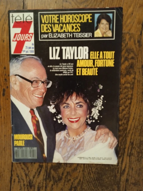 MAGAZINE TÉLÉ 7 jours de 1988 - Liz Taylor EUR 5,00 - PicClick FR