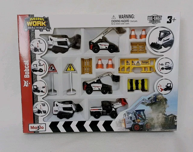MAISTO BOBCAT MINI Work Machines Diecast Set. New/Boxed £11.10 ...