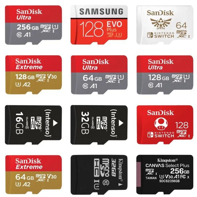 MICRO SD MEMORY Card Of Memory Console nintendo Switch Official Used ...