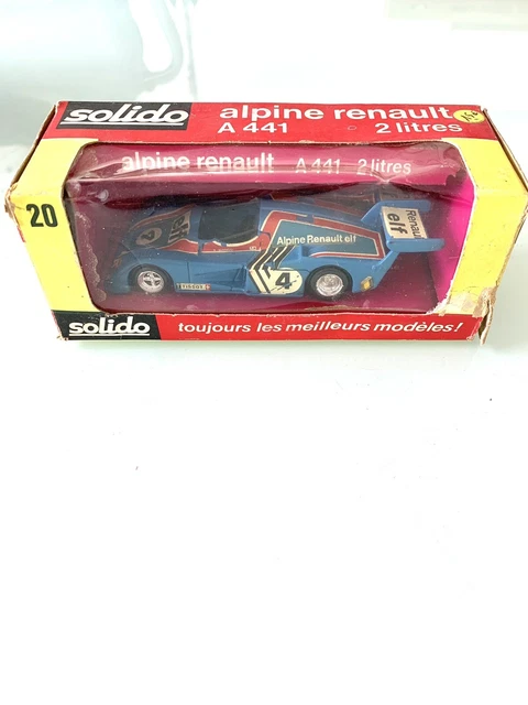 ANCIENNE SOLIDO ALPINE Renault A 441 2 Litres EUR 14,90 - PicClick FR
