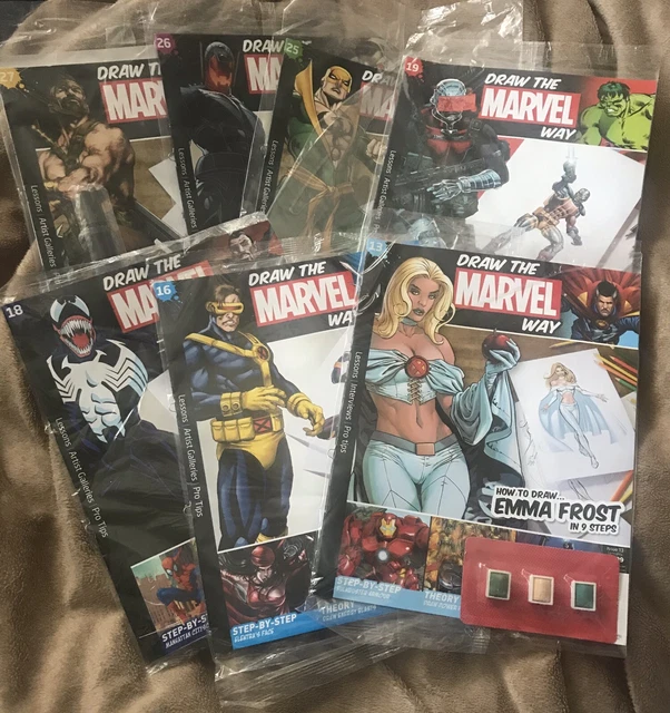 DRAW THE MARVEL Way 7 Issue Bundle New Sealed Issues Venom Hercules ...