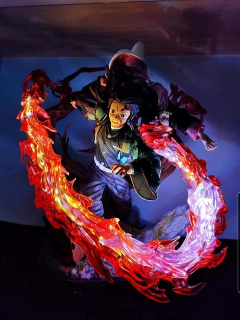 SCRATCH STUDIO DEMON Slayer Kamado Tanjirou Nezuko GK Resin Painted LED ...