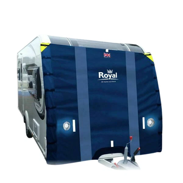 A Royal Premium Caravan Front Towing Cover Protector Universal With Led