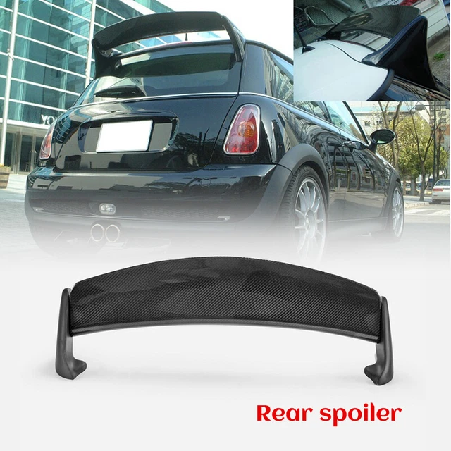 AQR TAPE CARBON & FRP Rear Spoiler Roof Wing Kit For Mini R50 R53 Mini ...