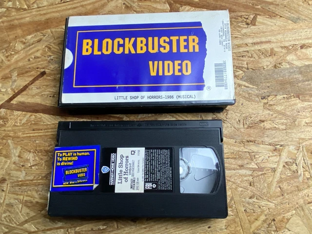 BLOCKBUSTER VIDEO VHS Clamshell Case & VHS, Little Shop of Horrors ...