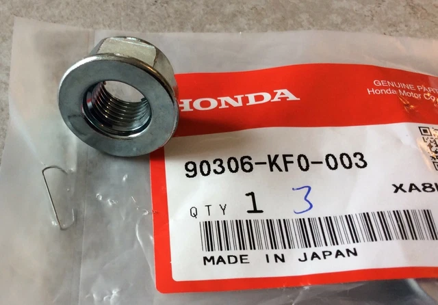 GENUINE HONDA CBF125 Swing Arm Flange Nut 90306-KF0-003 - Fits Front ...