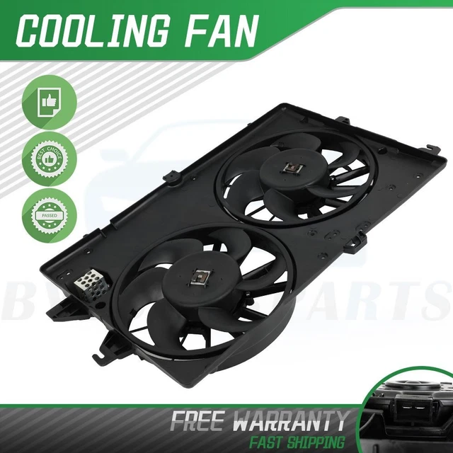DUAL RADIATOR COOLING Fan For 1995-00 Ford Contour Mercury Mystique 620 ...