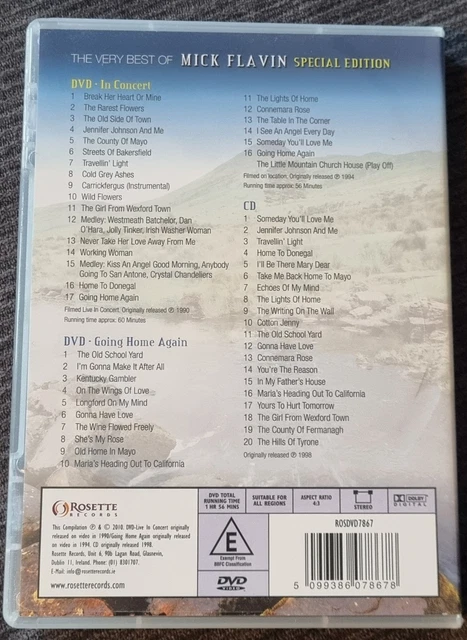 MICK FLAVIN :THE Very Best of Mick Flavin - DVD & CD. Irish country ...