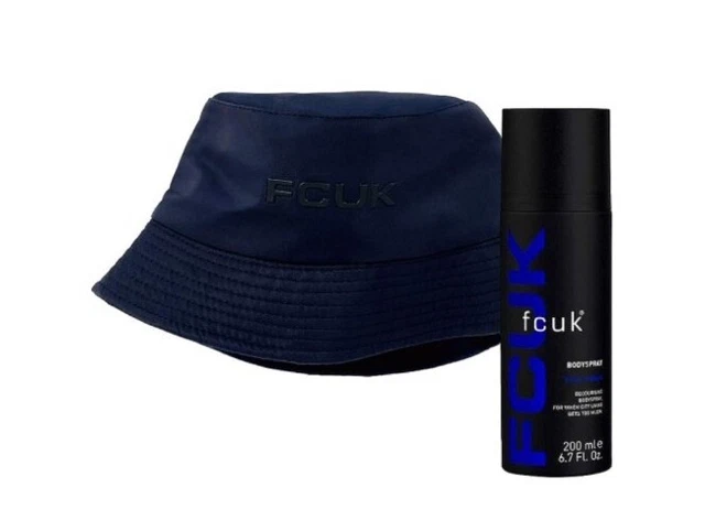 FCUK URBAN GIFT Set for Him Mens 1x Body Spray 200ml & 1 X NAVY BUCKET ...