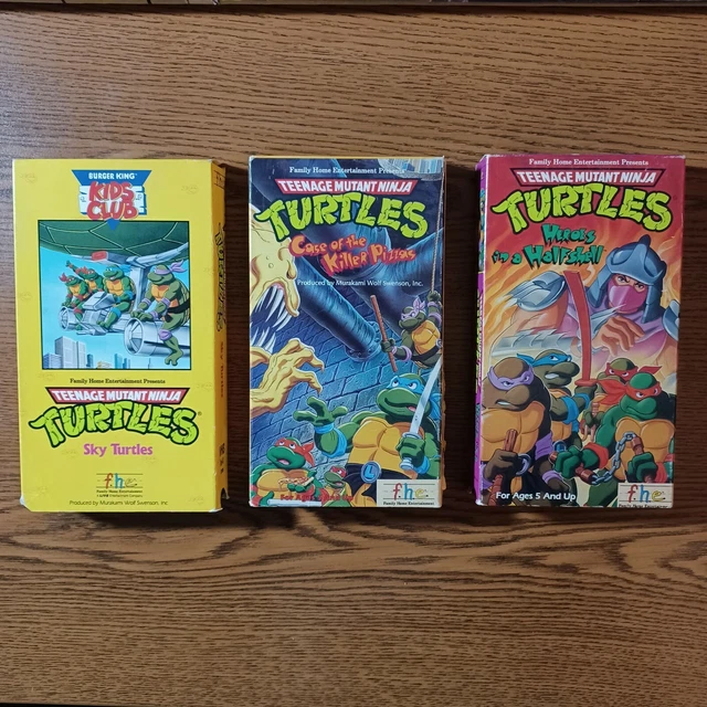 TEENAGE MUTANT NINJA Turtles Cartoon VHS Lot Of 3 Tapes. B1 EUR 22,61 ...