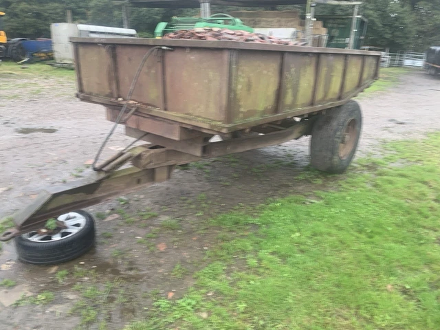 6 TON TRACTOR tipping Dump Trailer £550.00 - PicClick UK