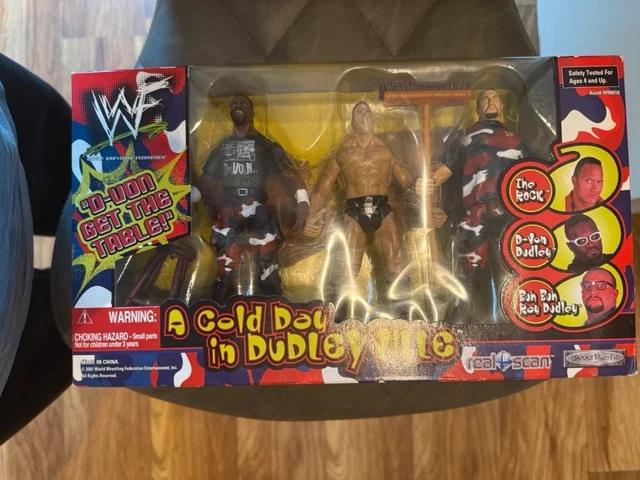 WWF JAKKS COLD Day in Dudleyville Wrestling Figures Rock D-Von Buh Buh ...