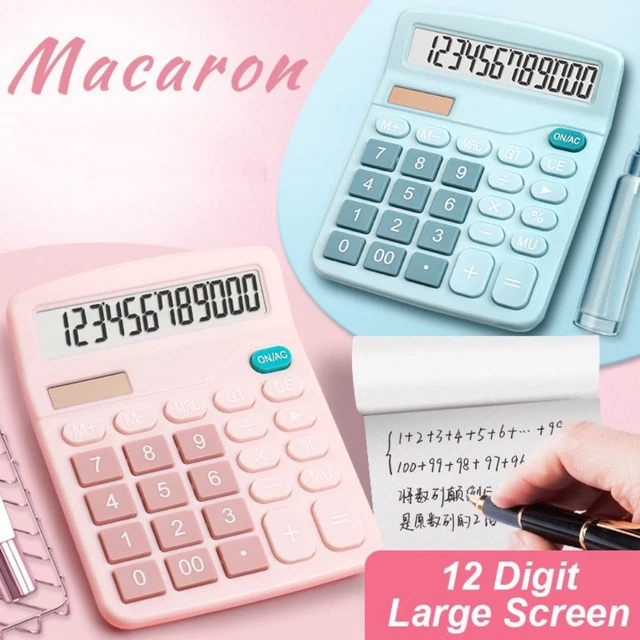 SOLAR DUAL POWER Electronic Calculator 12 Digit Electronic Calculator ...