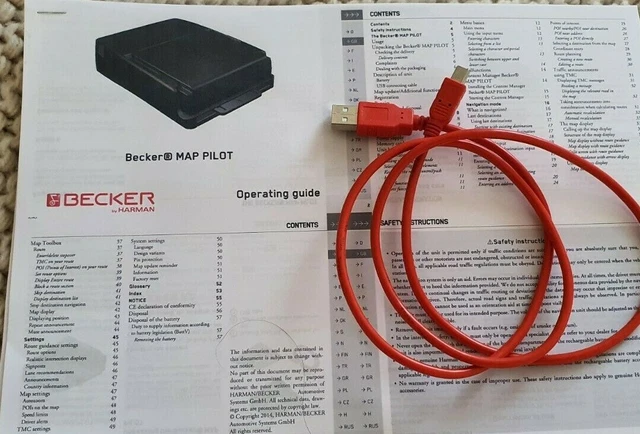Becker map pilot operating manual, Becker MAP PILOT