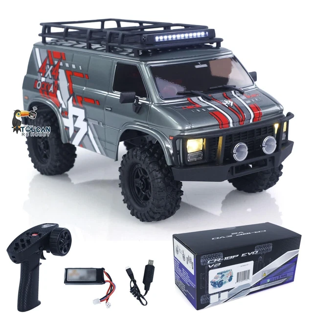 HOBBY PLUS 1/18 4X4 Rock Crawler Electric RC Off Road RockVan W/Shock ...