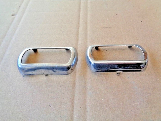 FORD TAUNUS GRANADA Consul Taunus bezel chrome license plate light set ...