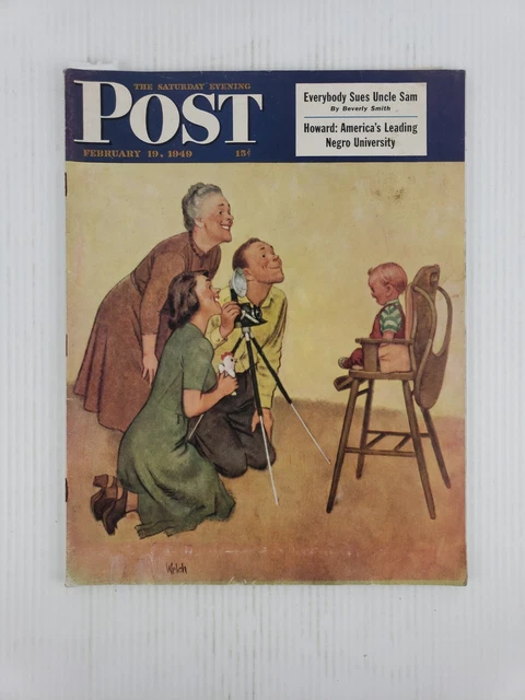 SATURDAY EVENING POST February 19 1949; Howard University, Sue Uncle ...