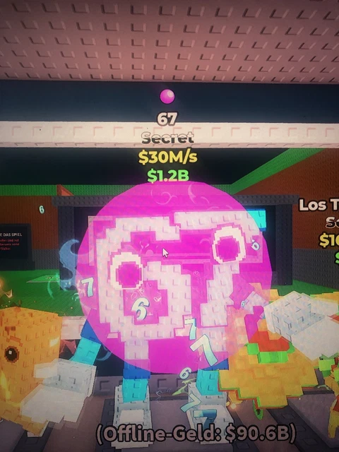 67 BRAINROT WITH bubblegumm Trait Super rare🔥/ digital item / same day ...