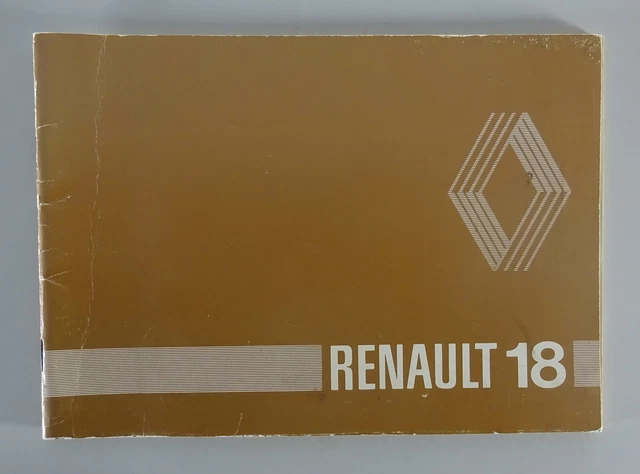 ISTRUZIONI D'USO / Manuale Renault R18 Stand 06/1980 EUR 22,69 ...