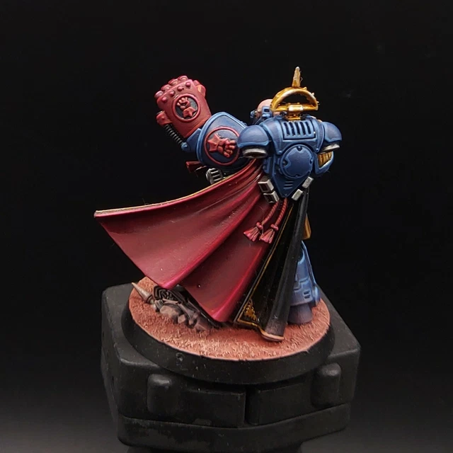 PRO PAINTED WARHAMMER 40k Crimson Fists Primaris Captain with power ...