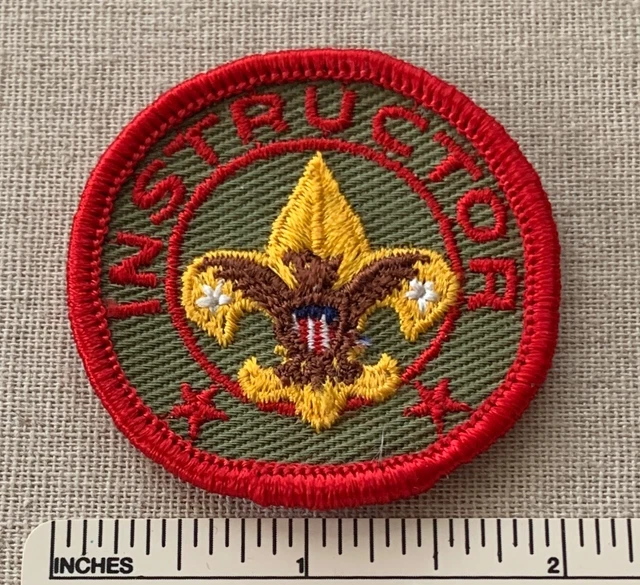 VINTAGE 1970S BOY SCOUT INSTRUCTOR Leader Position Badge PATCH Uniform ...