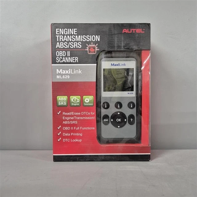 AUTEL MAXILINK ML629 OBD2 Scanner Engine Transmission Diagnostic Tool ...