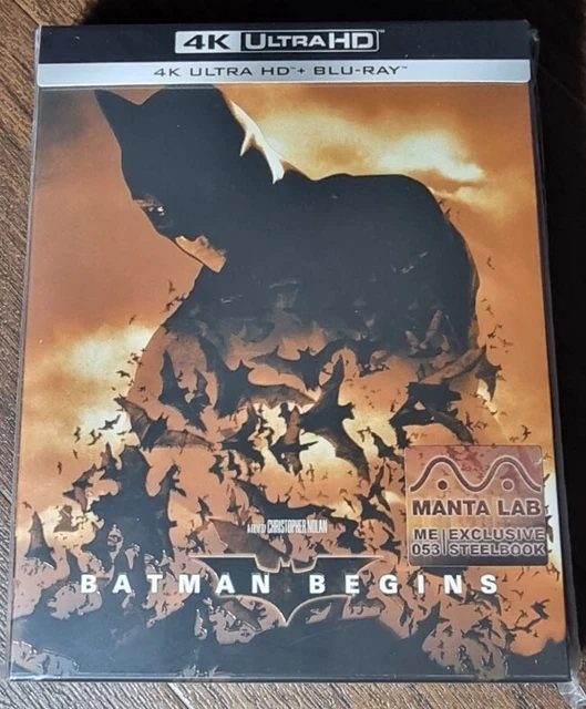 MANTA LAB BATMAN Begins Full Slip 4K Ultra Hd Steelbook Mantalab Me53 £ ...