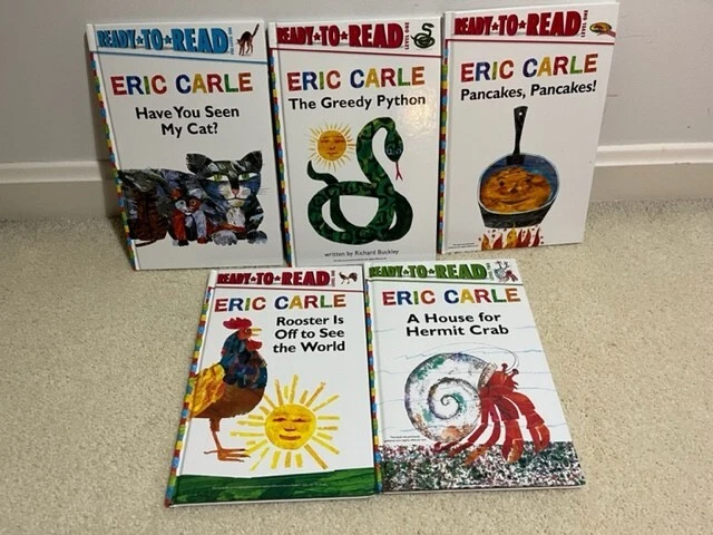 5 ERIC CARLE Ready to Read Early Reader Book Lot -Very good condition ...