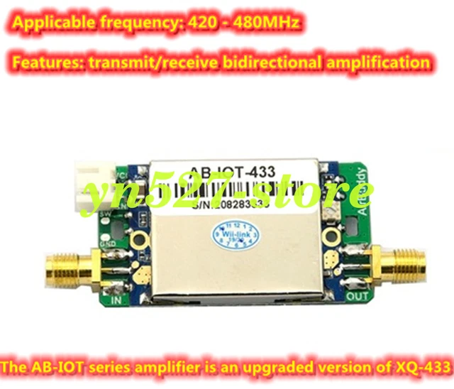 AB-IOT-433-SMA 433MHZ LORA Signal Booster Two-Way Module 420MHz-480MHz ...