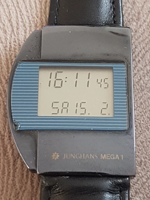 JUNGHANS MEGA 1 Armbanduhr Herren, Funkuhr, Funktioniert EUR 114,00 ...