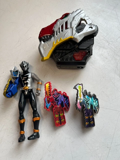 POWER RANGERS DINO Fury T-Rex Morpher and Black ranger with 2 Keys full ...