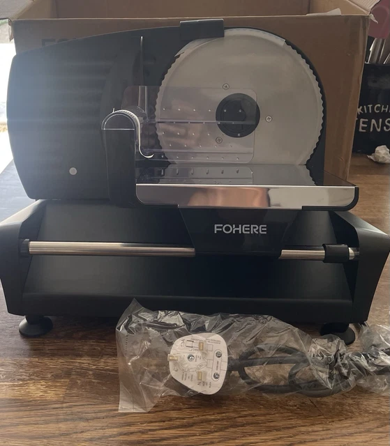 FORHERE ELECTRIC MEAT Slicer Food Cutter Deli Slicer Adjustable ...