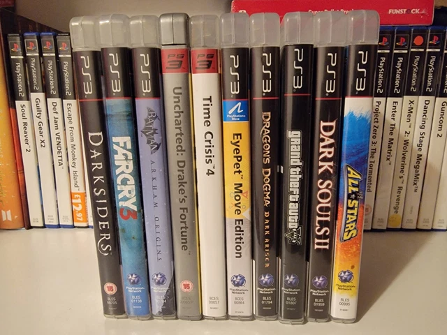 10 X PS3 Game Bundle| Dark Souls WWE Uncharted GTA Time Crisis Batman ...