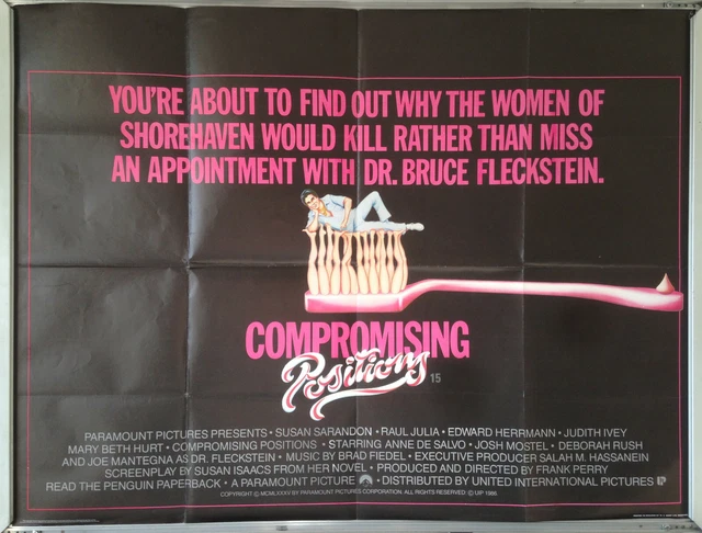 CINEMA POSTER: COMPROMISING POSITIONS 1985 (Quad) Susan Sarandon Raul ...