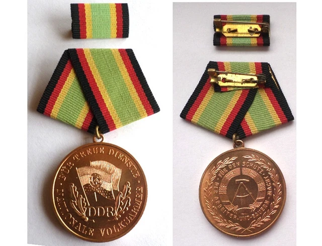 DDR NVA STASI Orden Medaille Treue Dienste bronze-fa. East german army ...