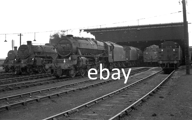ORIGINAL 35MM NEGATIVE OF LMS STEAM LOCO 45446 PATRICROFT SHEd £1.99 ...