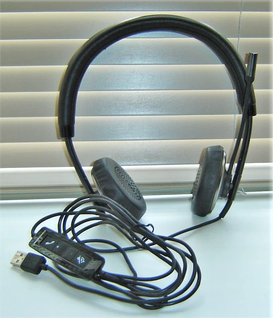 PLANTRONICS BLACKWIRE C520 USB Headband Headset Mic £4.99 - PicClick UK