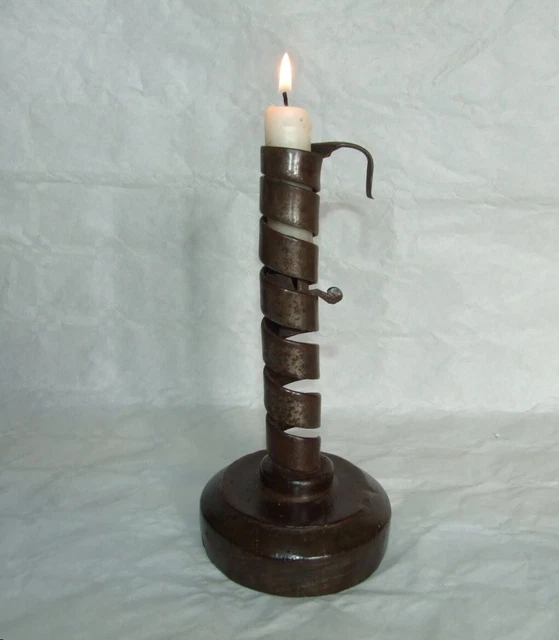 QUEUE DE COCHON / RAT de CAVE / RESINIER NORMAND XIX éme / BOUGEOIR EUR ...