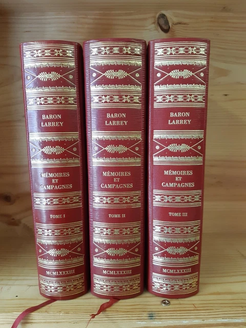 MEMOIRES ET CAMPAGNE du baron larrey 3 premiers tomes (sur 5) EUR 60,00 ...