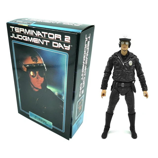 NECA TERMINATOR 2: Judgement Day T-1000 Motorcycle Cop Action Figure ...