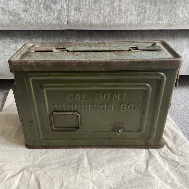 WW2 US 30 Cal Ammo Box ~ canco us collectable £60.00 - PicClick UK