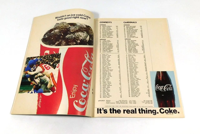 PROGRAMMA DI FOOTBALL NFL Dallas Cowboys Contro St. Louis Cardinals 10 ...