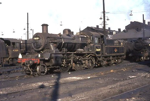 ORIGINAL COLOUR SLIDE of 78039 BR Standard steam loco £3.50 - PicClick UK