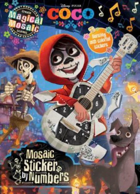 DISNEY PIXAR COCO Mosaic Sticker by Numbers : With over 1000 Stic £5.13 ...